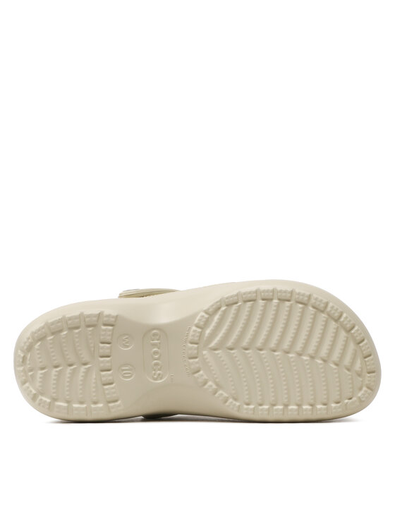 Crocs Klapki Classic Platform Clog W 206750 Beżowy | Modivo.pl