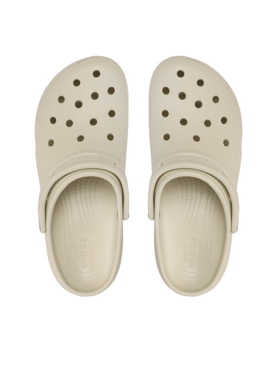 Crocs Klapki Classic Platform Clog W 206750 Beżowy | Modivo.pl