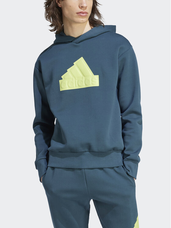 adidas Bluză Future Icons Badge of Sport Hoodie IJ6391 Turcoaz Regular ...