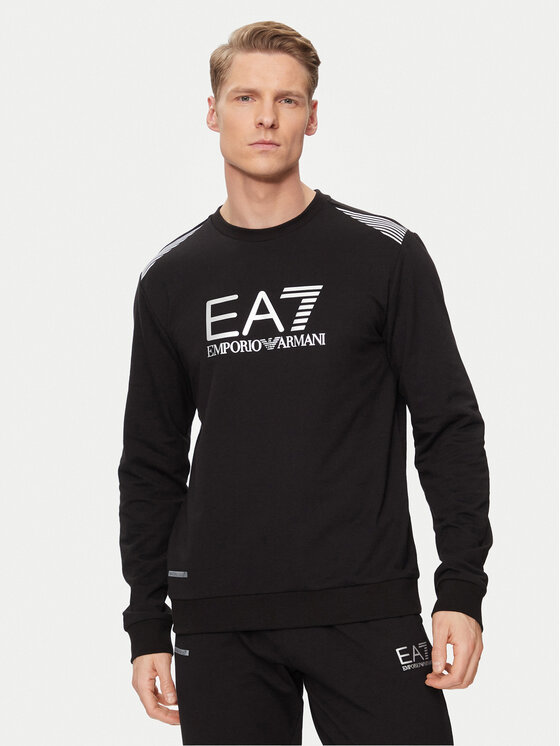 EA7 Emporio Armani Sweatshirt 3DPM40 PJLIZ 1200 Schwarz Regular Fit | Modivo.de