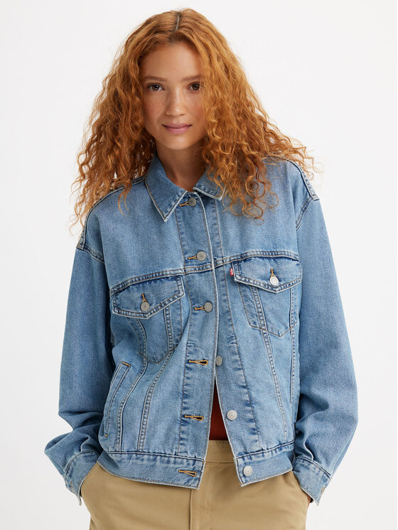 Levi's® Jeansová bunda 90'S A17430020 Modrá Loose Fit | Modivo.cz