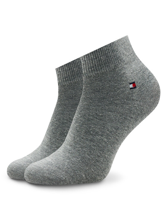 Tommy Hilfiger Zestaw 2 par niskich skarpet męskich 342025001 Szary ...