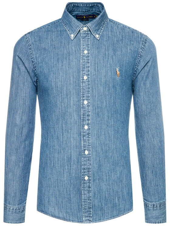 Polo Ralph Lauren Koszula Core Replen 710548539 Granatowy Slim Fit ...