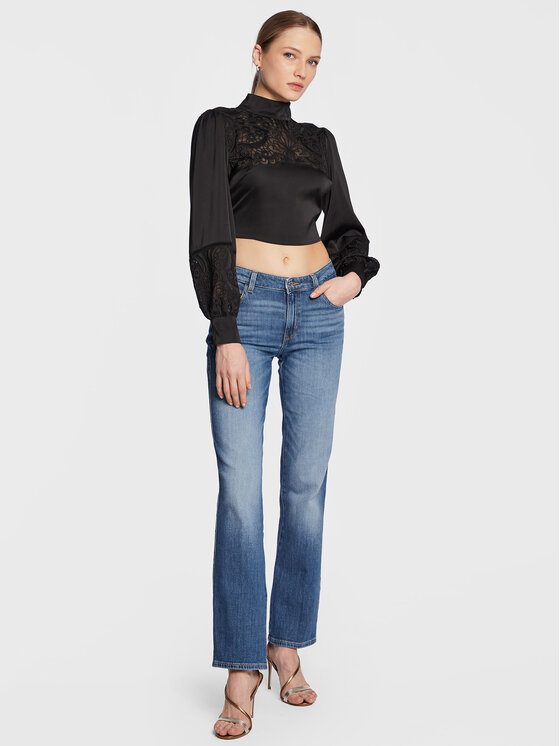 Guess Halenka Angela W3RH19 WEFC2 Černá Regular Fit | Modivo.cz