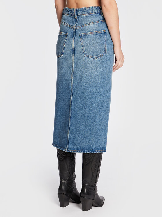 IRO Džinsinis sijonas Birwa AR603 Mėlyna Regular Fit | Modivo.lt