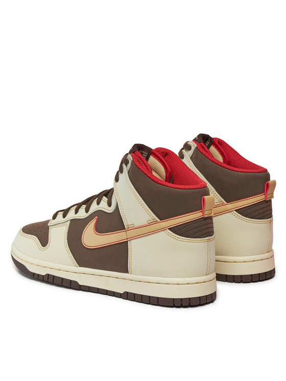 Nike Sneakersy Dunk Hi Retro Se FB8892-200 Brązowy | Modivo.pl