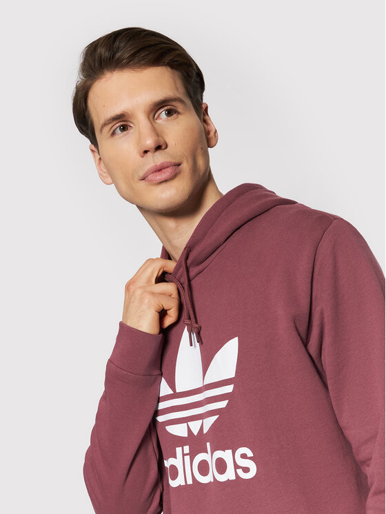 Adidas Bluză Adicolor Classics Trefoil He9498 Vișiniu Regular Fit