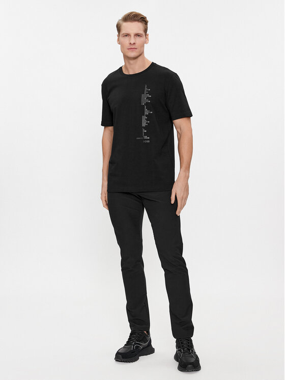 Boss Marškinėliai 50506340 Juoda Regular Fit | Modivo.lt