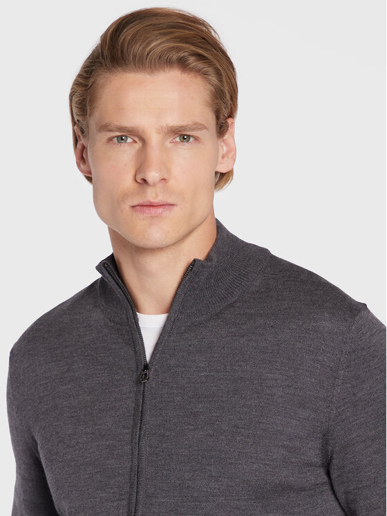 JOOP! Kardigan 17 Jk-06Davis 30032605 Szary Regular Fit | Modivo.pl