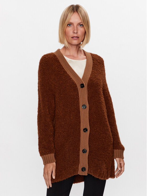 Weekend Max Mara Kardigán Enfasi 23531601 Hnedá Regular Fit | Modivo.sk