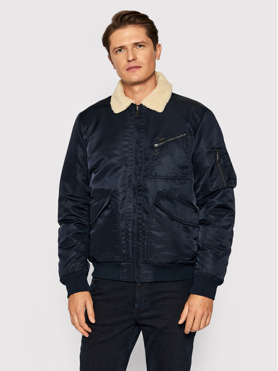 Lee Winterjacke Flight L88GOSHY 112141023 Dunkelblau Regular Fit ...