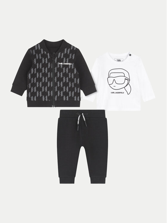Karl Lagerfeld Kids Completo tuta Z30296 M Nero Regular Fit | Modivo.it