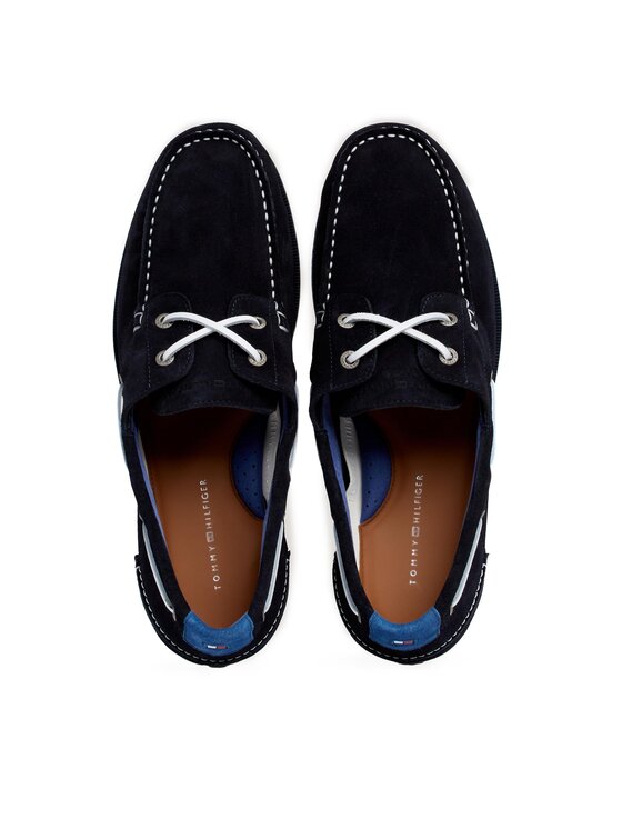 Tommy hilfiger boat shoes blue store