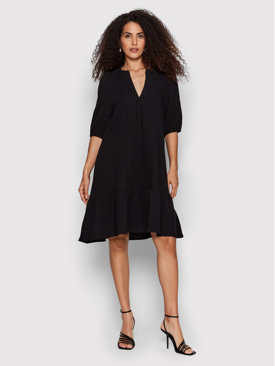 Vero Moda Rochie de zi Natali 10263267 Negru Regular Fit | Modivo.ro