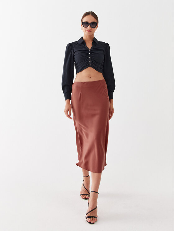 Glamorous Fustă midi CK5462 Roșu Regular Fit | Modivo.ro