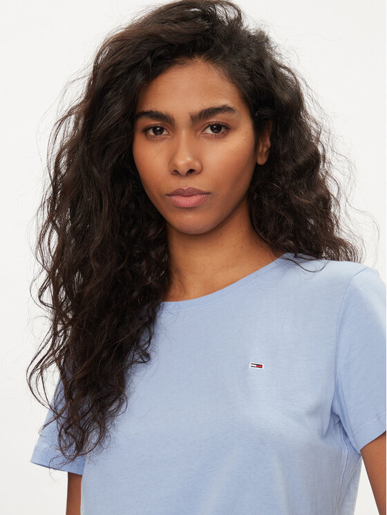 Tommy Jeans T-krekls DW0DW14616 Zils Regular Fit | Modivo.lv