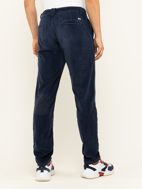 Tommy Jeans Stoffhose Tjw Tapered DM0DM07214 Dunkelblau Modern Fit Modivo