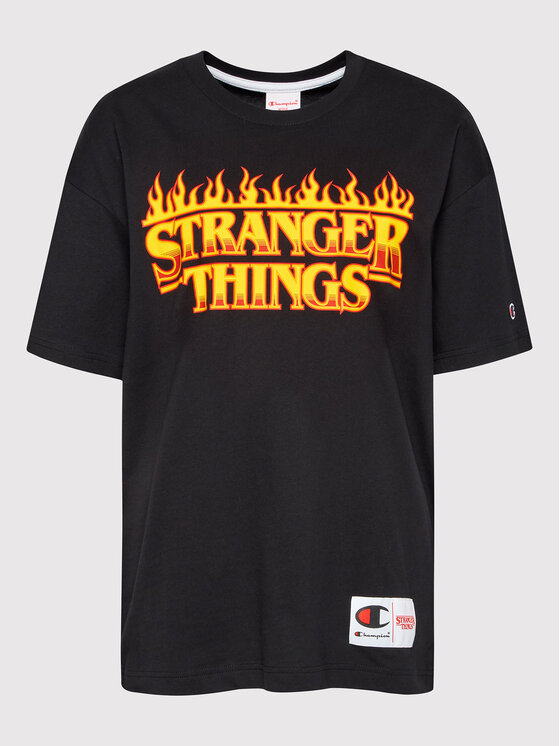 Champion Тишърт STRANGER THINGS Unisex 217791 Черен Custom Fit | Modivo.bg