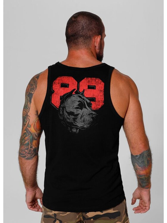 PITBULL Tank top Tank Czarny Regular Fit | Modivo.pl