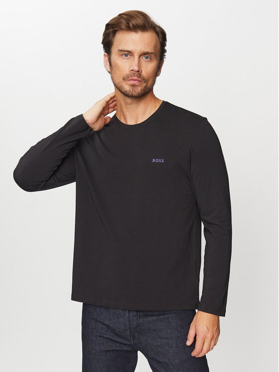 Boss S dlouhým rukávem Mix&Match 50480541 Černá Regular Fit | Modivo.cz