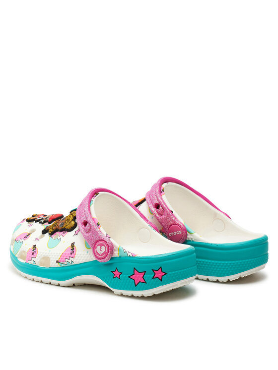 Crocs Klapki Lol Suprise Bff Classic Clog Kids 209466 Biały | Modivo.pl