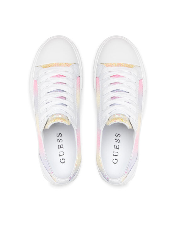 Guess Sneakers aus Stoff Passit2 FL6PS2 FAB12 Weiß | Modivo.de