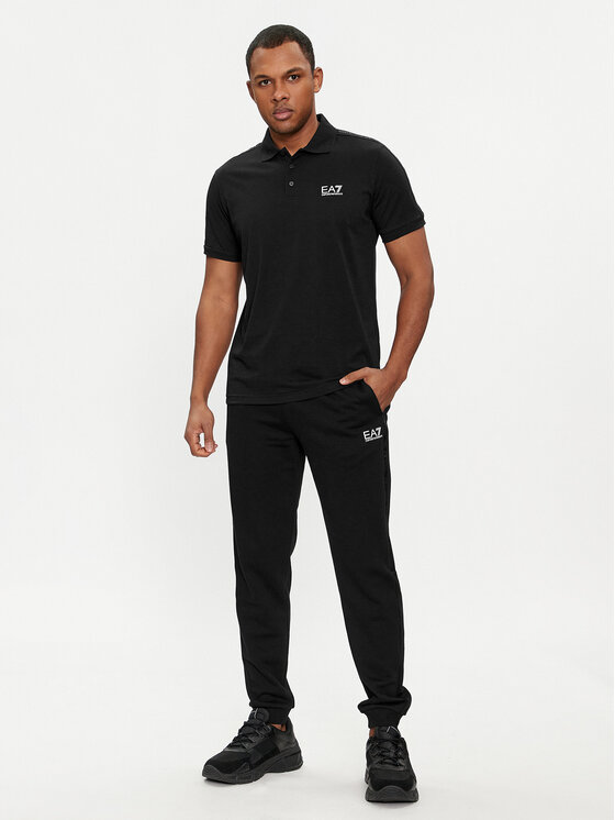 EA7 Emporio Armani Polohemd 3DPF23 PJ02Z 0200 Schwarz Regular Fit ...