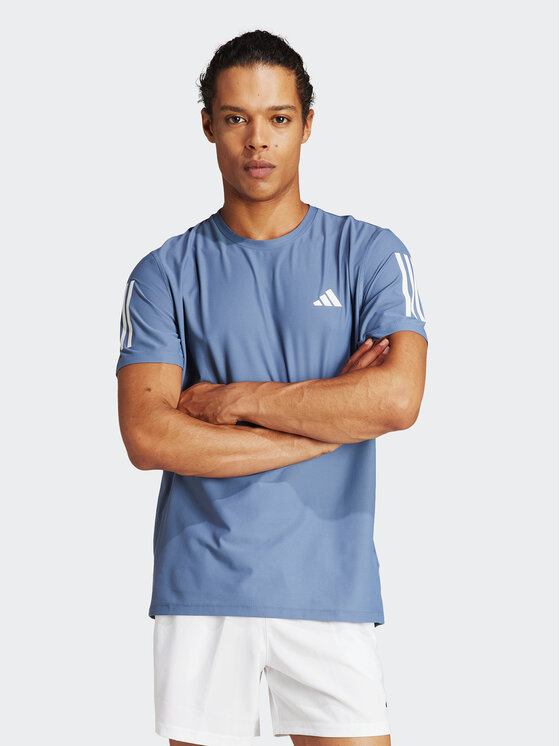adidas T-shirt technique Own the Run IN1515 Bleu Regular Fit | Modivo.fr