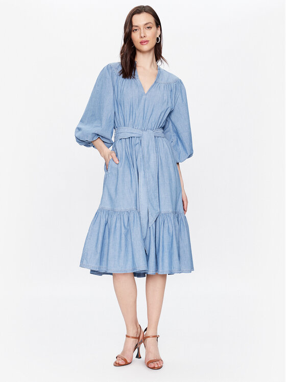 Lauren Ralph Lauren Džínové šaty 250889365 Modrá Regular Fit | Modivo.cz