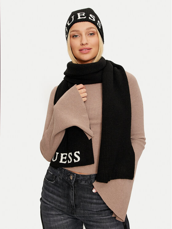 Guess Set Fular și Căciulă GFBOXW P4402 Negru | Modivo.ro