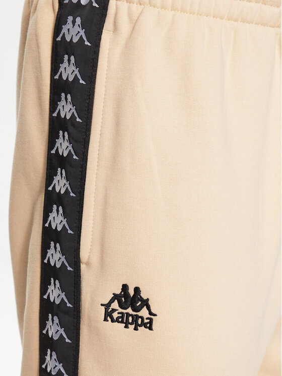 Kappa Spodnie dresowe 313014 Brązowy Regular Fit | Modivo.pl