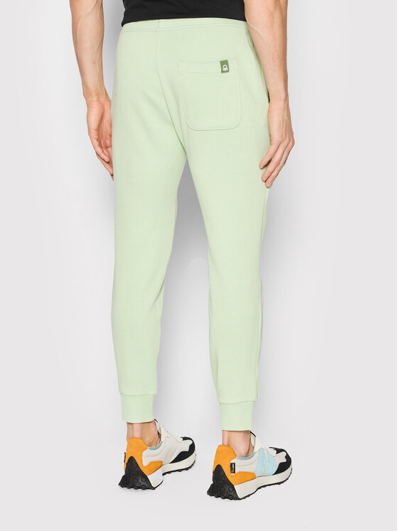 United Colors Of Benetton Spodnie Dresowe 3j68uf002 Zielony Regular Fit