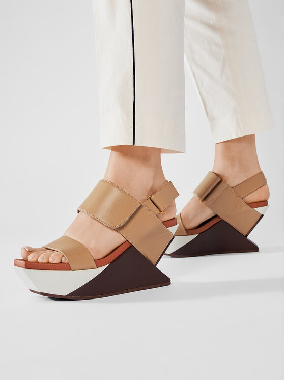 Nude wedge sandal store