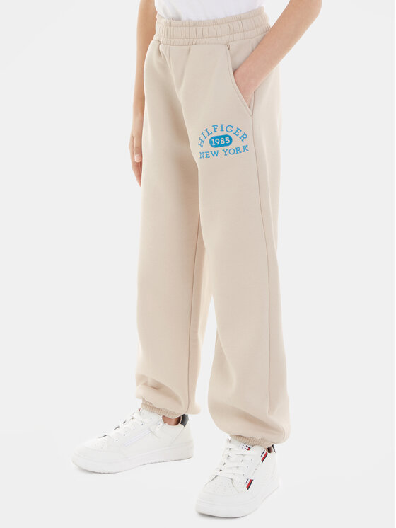 Tommy Hilfiger Sportinės kelnės Varsity KG0KG07605 Smėlio Regular Fit ...