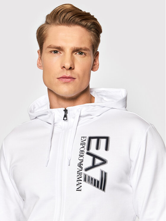 EA7 Emporio Armani Sweatshirt 6KPM53 PJ05Z 1100 Weiß Regular Fit | Modivo.de