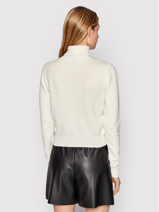 Chiara Ferragni Rollkragenpullover 73CBFM28 Écru Regular Fit | Modivo.at