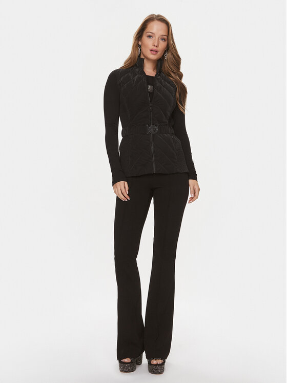 Guess Vestă Cassandra W4RN21 WFWR0 Negru Regular Fit | Modivo.ro