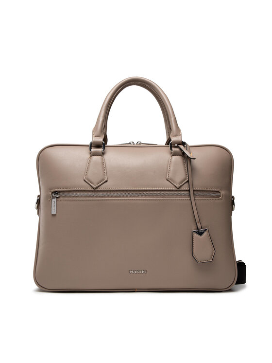 Puccini Torba na laptopa BKXP0029 Beżowy | Modivo.pl