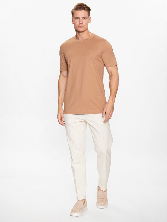 Boss T-Shirt Thompson 01 50468347 Beige Regular Fit | Modivo.de
