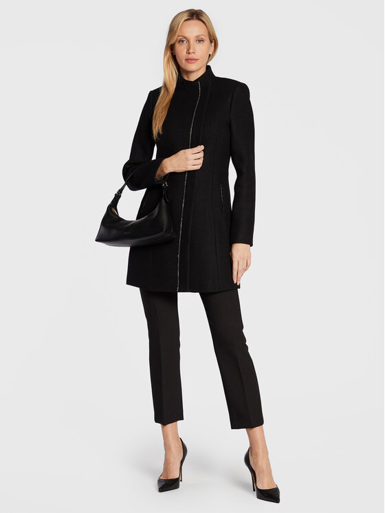 Morgan Wollmantel 222-GATIA Schwarz Regular Fit | Modivo.de
