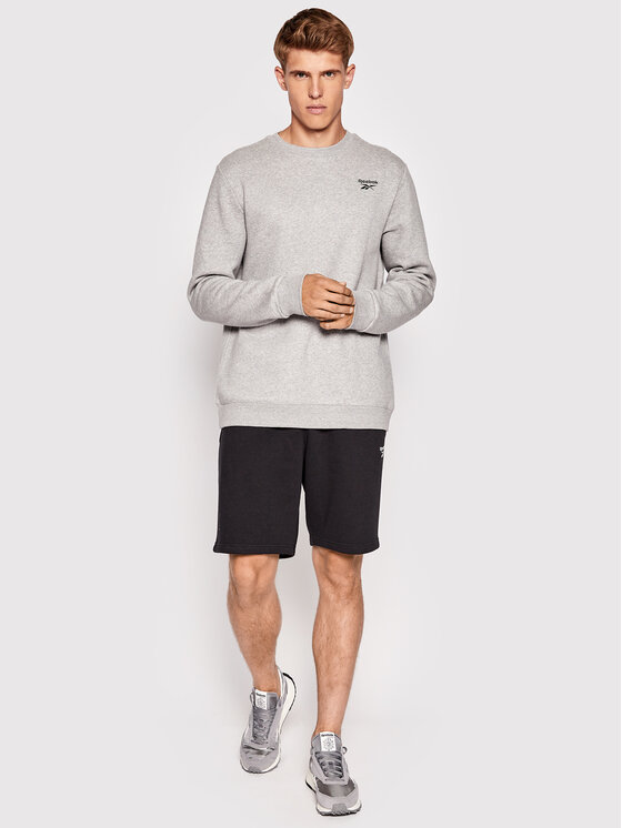Reebok Mikina Identity HS7117 Šedá Regular Fit | Modivo.cz