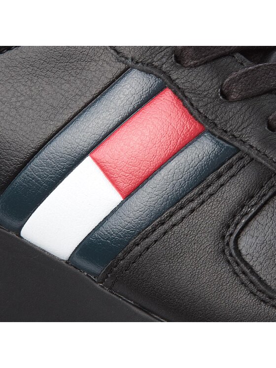Sneakersy tommy jeans high cleated sneaker en0en00288 black 990 store