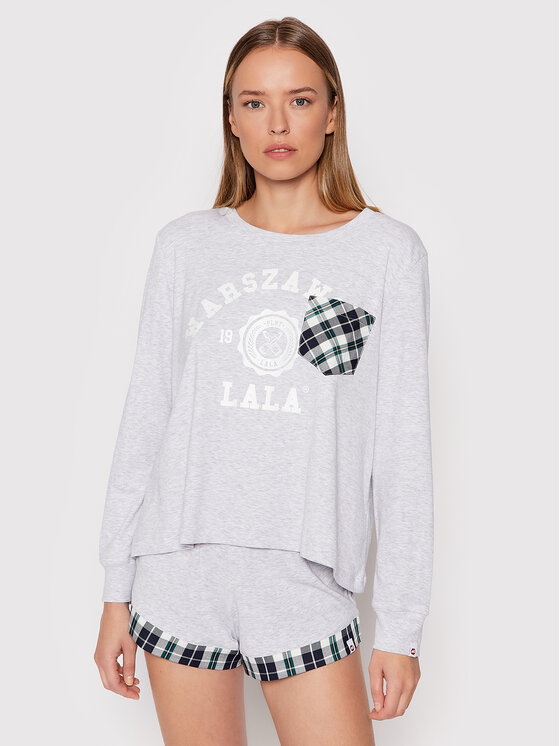 PLNY LALA Pyjama Warszawska Lala Sleepy PL-AK-S7-00003 Grau | Modivo.at