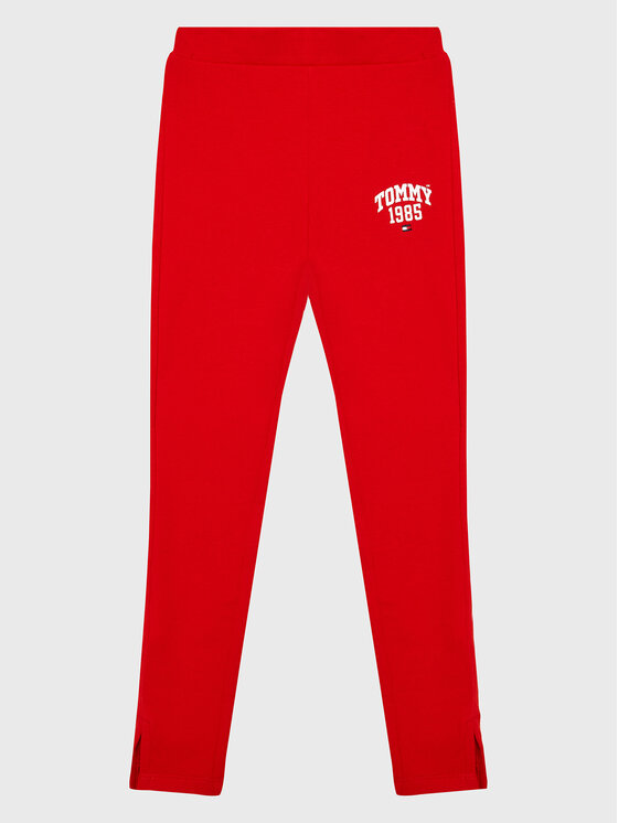 Tommy Hilfiger Leggings Varsity KG0KG07310 D Rot Slim Fit Modivo