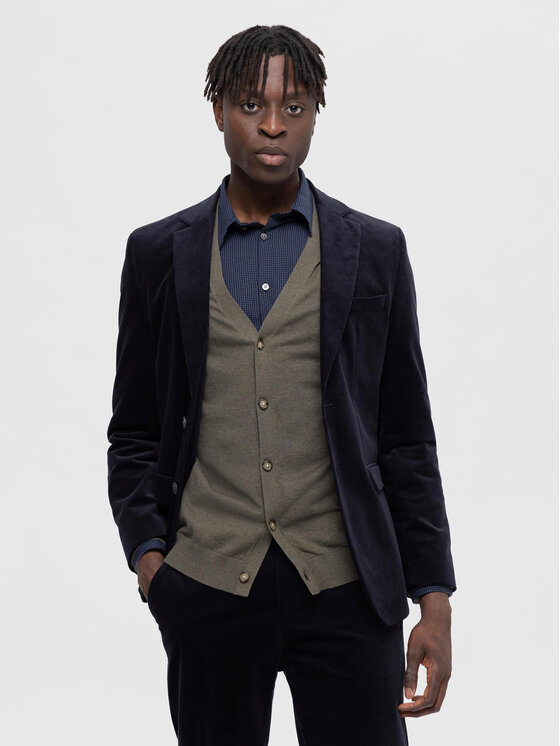 Selected Homme Strickjacke Berg 16090146 Grün Regular Fit | Modivo.de