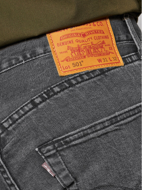 Levi's® Jeansy 501® 00501-3059 Czarny Original Fit | Modivo.pl