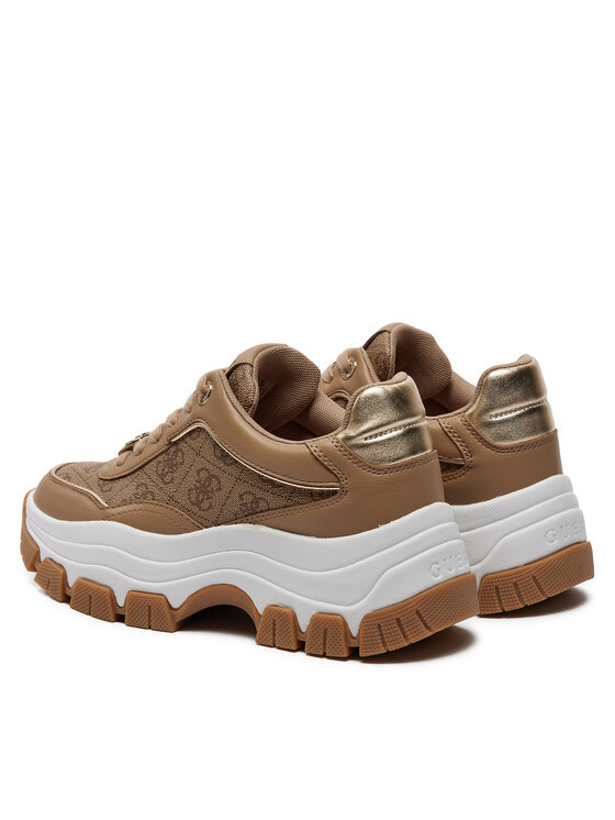 Guess Sneakersy Berrett FLTBER FAL12 Brązowy | Modivo.pl