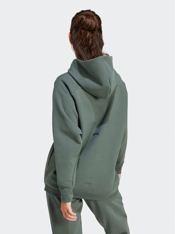 adidas Bluza Z.N.E. Winterized IS4335 Zielony Loose Fit | Modivo.pl