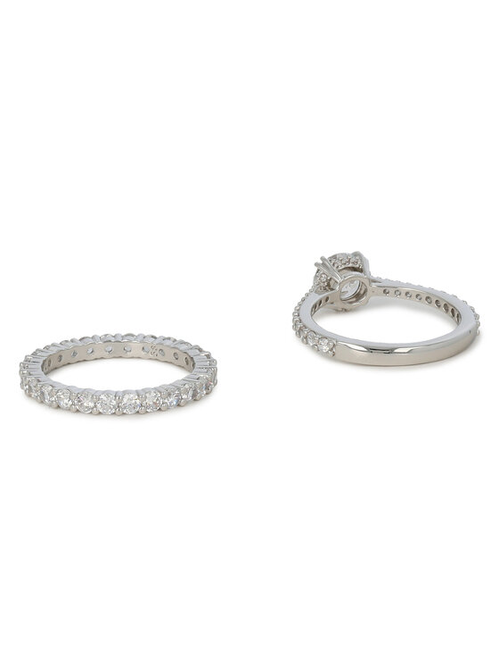 Swarovski Zestaw 2 pierścionków Constella 5649213 Srebrny | Modivo.pl