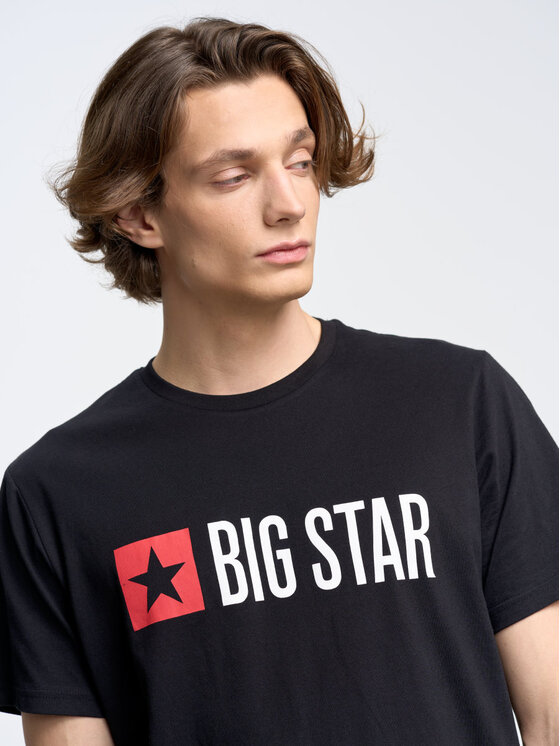 BIG STAR T-Shirt quado_906 Czarny Basic Fit | Modivo.pl